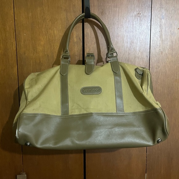 Calvin Klein | Bags | Calvin Klein Two Tone Green Weekender Bag | Poshmark